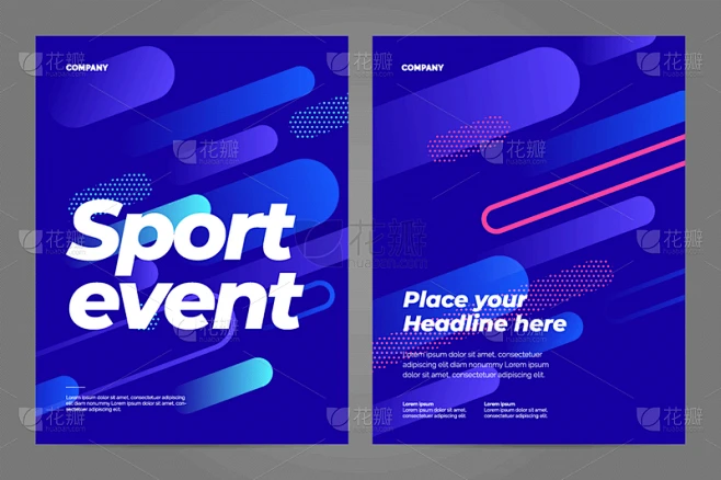 layout poster template design for sport event素材-花瓣网