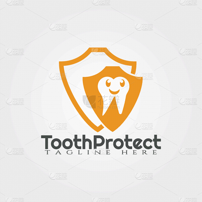 design human tooth logo tooth protection