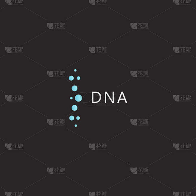 dna logo template medical innovation technology