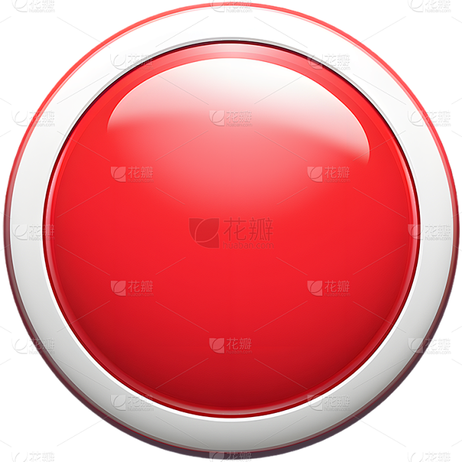 矢量红色按钮免抠元素