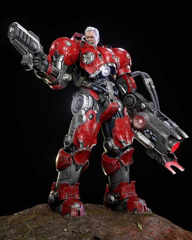 Mech (old WIP from 2016 - Concept by Dean Holdeen), Noel Que : Old ...