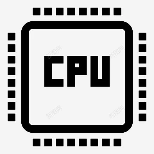 cpu计算机图标 创意素材-花瓣网