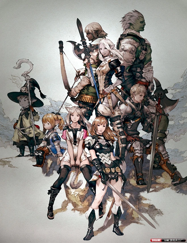 ff14-character-races-illust.jpg-花瓣网