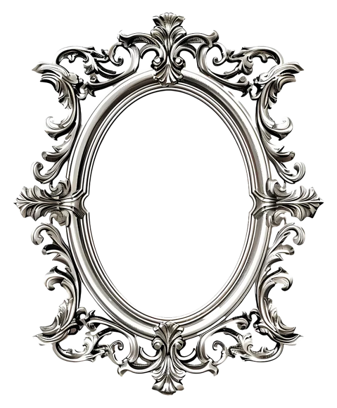 金属框架-黑色和银色华丽的装饰框架设计-花瓣网