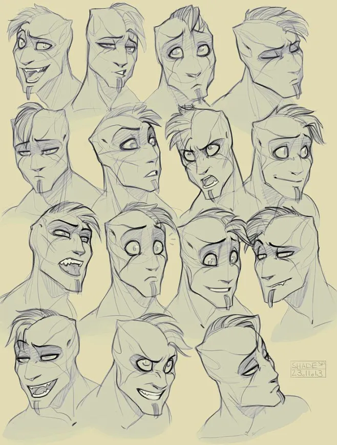 Expression practice - Shaden by SHADE-ShyPervert.deviantart.com on @deviantART-花瓣网