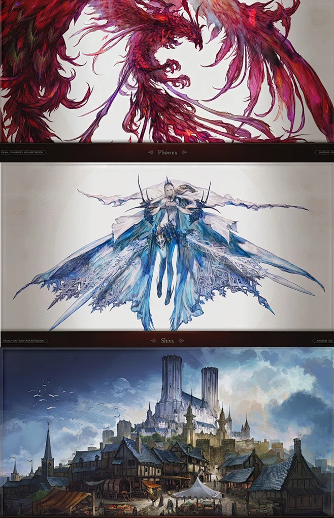 最终幻想16 FF16官方美术设定原画插画壁纸参考临摹概念图集素材-淘宝网-花瓣网