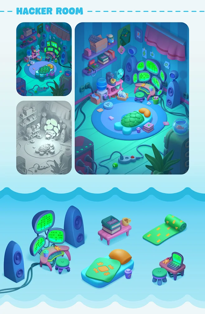 game 2D cartoon concept art ILLUSTRATION casual mobile games Game Art ...