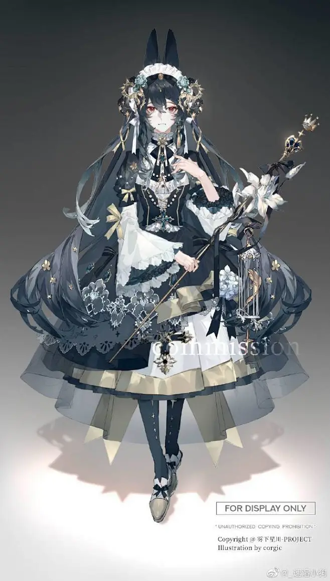 营业一下，上个月画的l2d立绘稿以及服设稿 -花瓣网