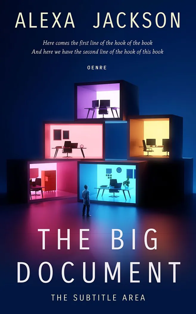 This may contain: the big document by alex jackson is shown in front of ...