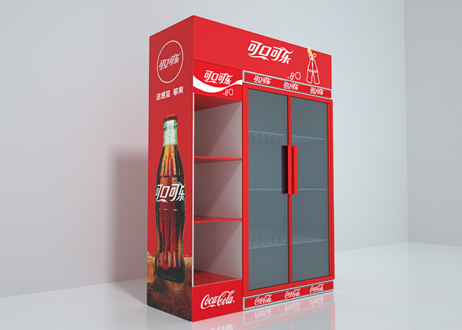C4D 可口可乐系列冰箱柜