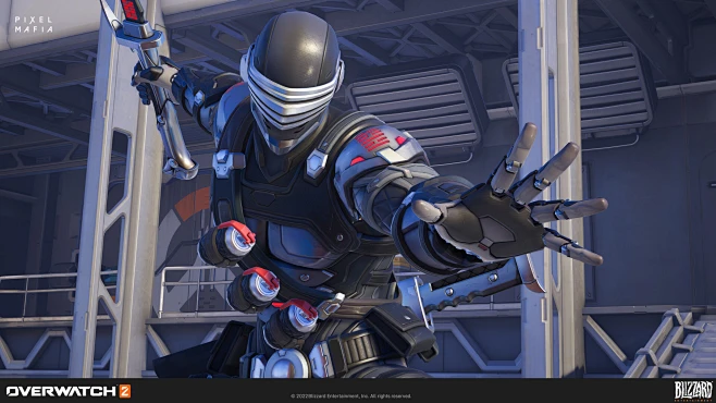 OVERWATCH 2 - Genji Snake Eyes (G.I. Joe Collaboration Skin)-花瓣网