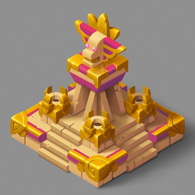 Mayan pyramid-花瓣网