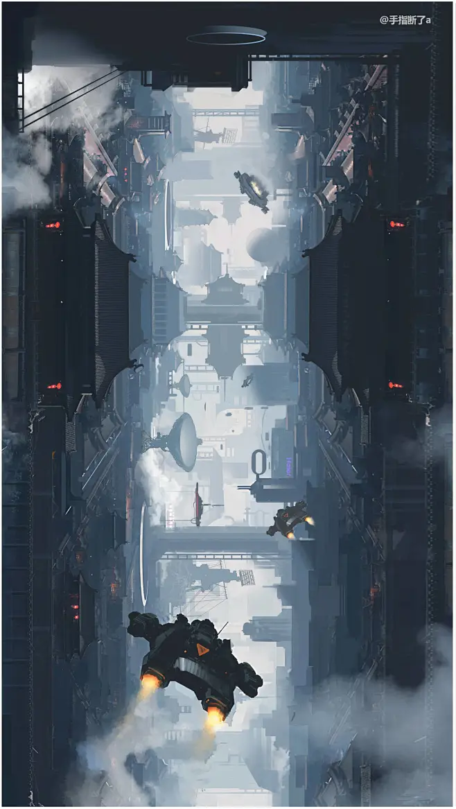 赛博朋克气氛图赛博朋克场景原画赛博朋克场景气氛图来自cgbook.cn (587)-花瓣网