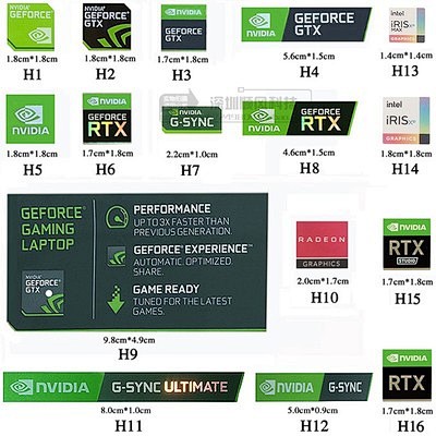原装台式机笔记本电脑个性贴纸 GTX RTX标签 显卡标志LOGO贴纸-淘宝网