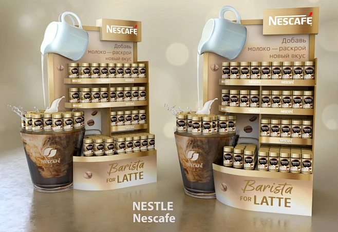 POSm сет Nescafe-花瓣网