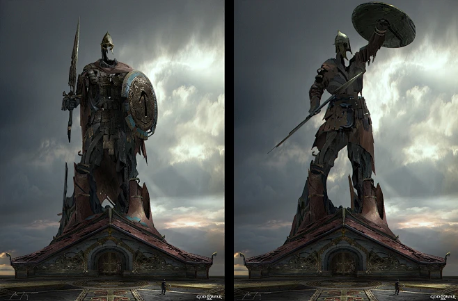 Statue of Tyr, Abe Taraky : When Kratos and Atreus arrive at the Lake ...