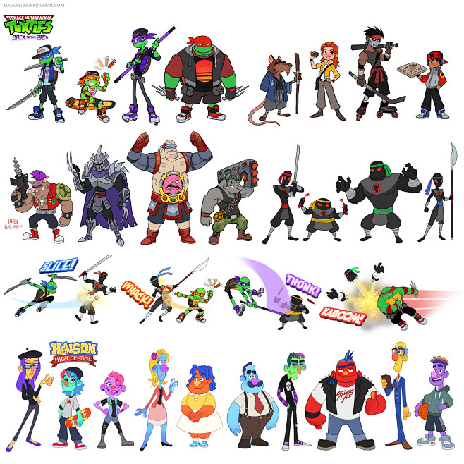Character Line Ups!, Luigi Lucarelli : Here are 9 pages of all my ...