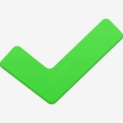 绿色勾号大图标对号标识-花瓣网