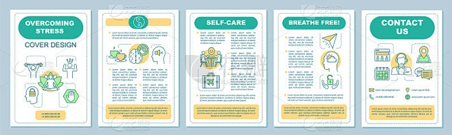 Overcoming stress brochure素材-花瓣网