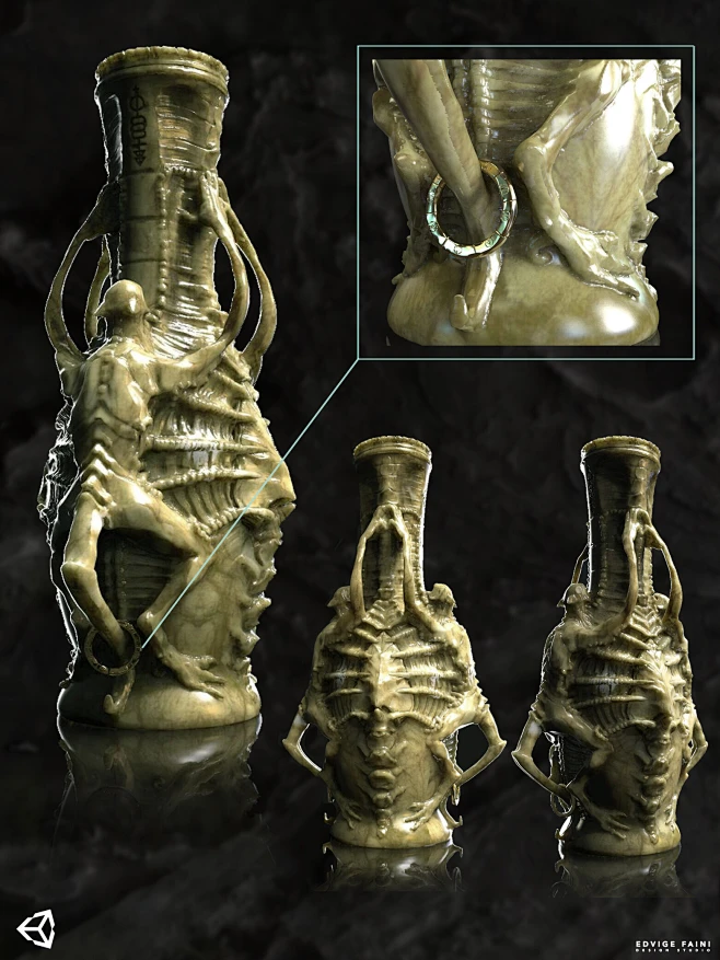 THE RELIC, Edvige Faini : Concept Design of a mysterious ancient artifact containing biological ...