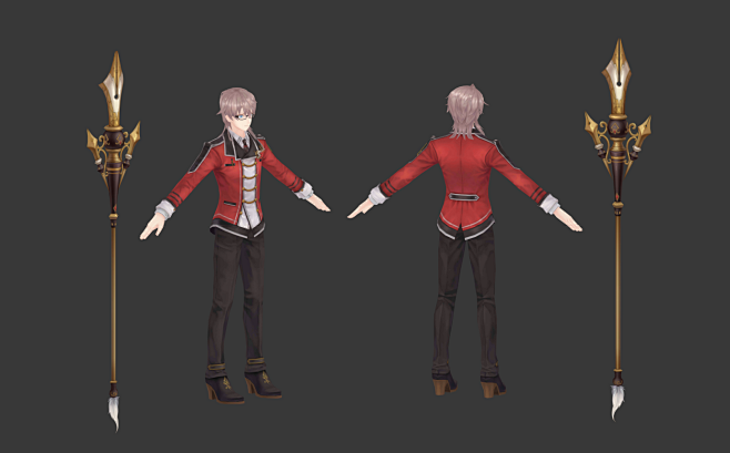 KR-Theo 希欧 骑士 圣诞 贵族 泳装 雷神矛-独立角色-微元素 - Element3ds.com!