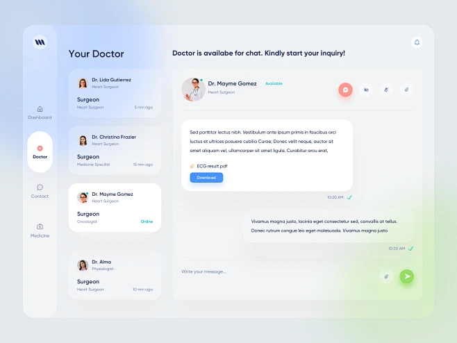 Medical Web App doctor appointment uidesign uxdesign product design ...