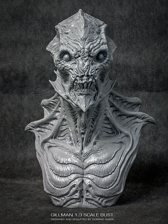 Gillman 1:3 Scale Bust by DominicQwek-花瓣网