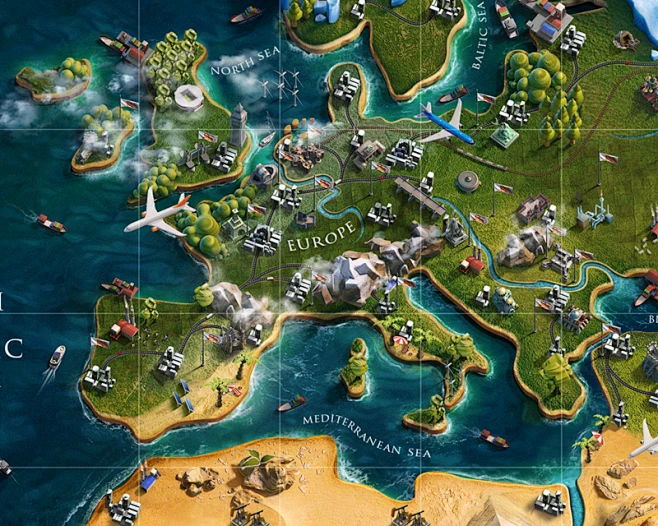 ING - The World Is Business : Full 3D investment map that we did for ...