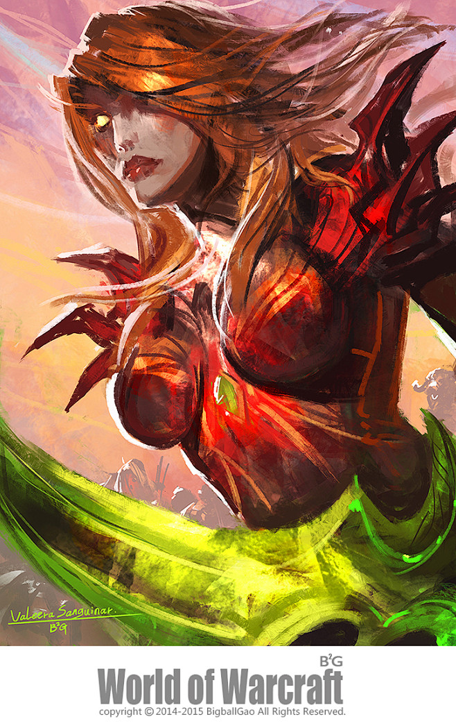 NGA洞窟大神作：超有气势的魔兽人物板画 - 魔兽世界