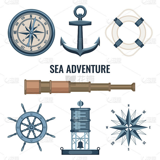 Set of items on a ship