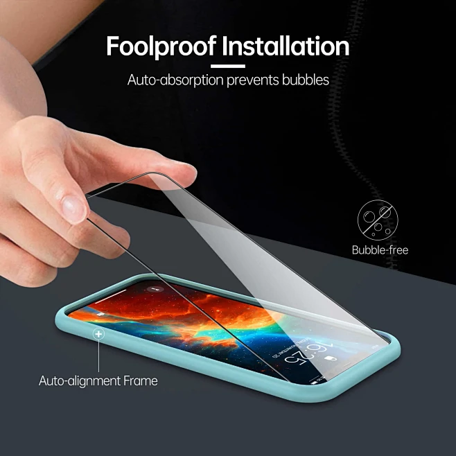 Screen Protector for iPhone 12 Pro (2 Pack)-Full Coverage - CASEKOO ...