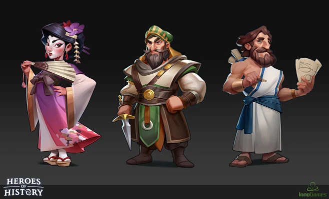 Heroes of History - Hero Illustrations-花瓣网