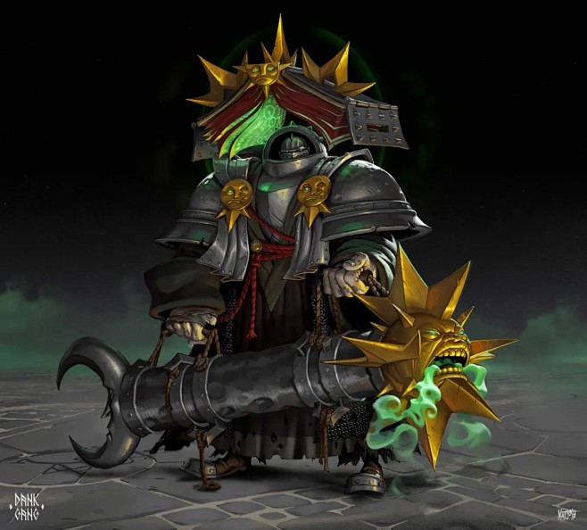 Andrius Matijosius：《Dank Gang》是一组传统西方奇幻RPG主题的角色设计作品，Andrius在这组作品中分别设计了 ...