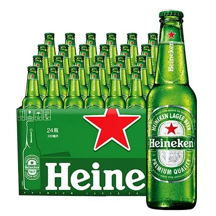 【进口】Heineken/喜力啤酒330ml*24瓶装荷兰经典风味黄啤酒整箱-tmall.com天猫-花瓣网