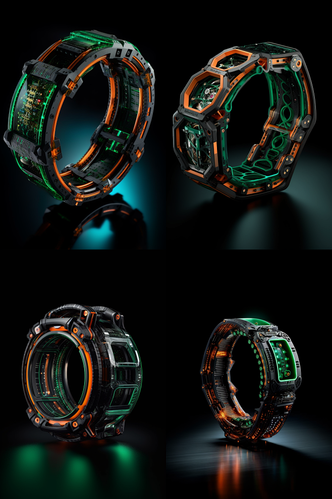 Crow880206_A_future_mechanical-style_intelligent_wristband_prod ...