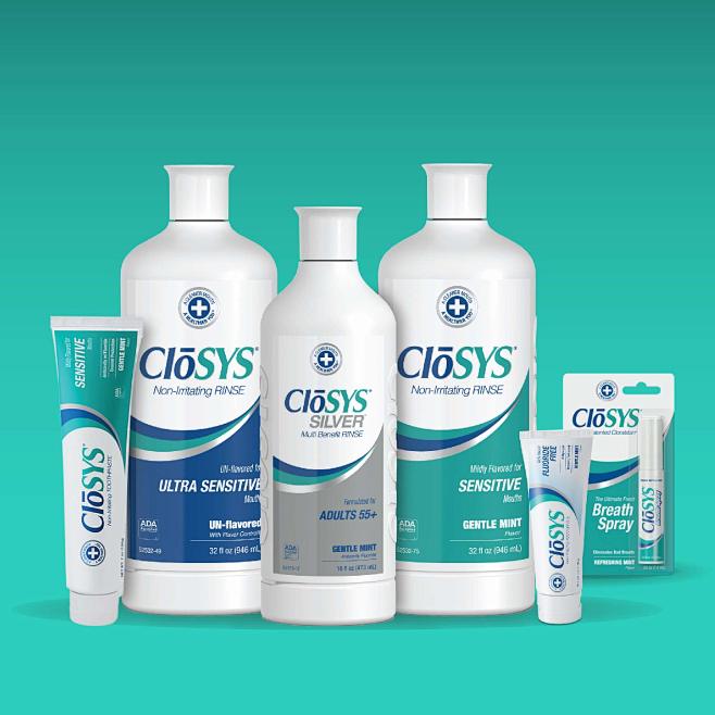 Amazon.com : CloSYS Oral Care Trial Size Kit, Sensitive Mouthwash (3.4 ...