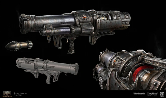 DOOM: The Dark Ages | Rocket Launcher-花瓣网