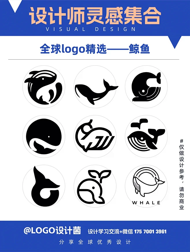 72款鲸鱼logo分享全球LOGO标志图案分享-花瓣网