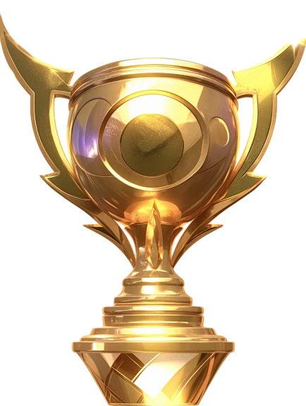 aurora_bell3336_Cartoon_style_3d_rendering_a_gold_plastic_troph_f4c7cba1-8ff7-4e46-aa44 ...