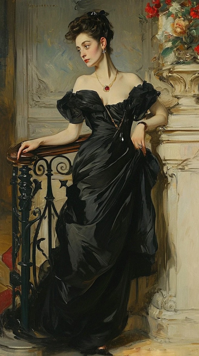 油画：Portrait of Madame Gautreau_4_張曉東_来自小红书网页版