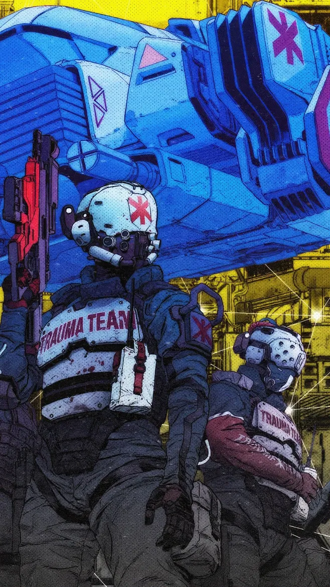 Cyberpunk 2077 ️ Trauma Team-花瓣网