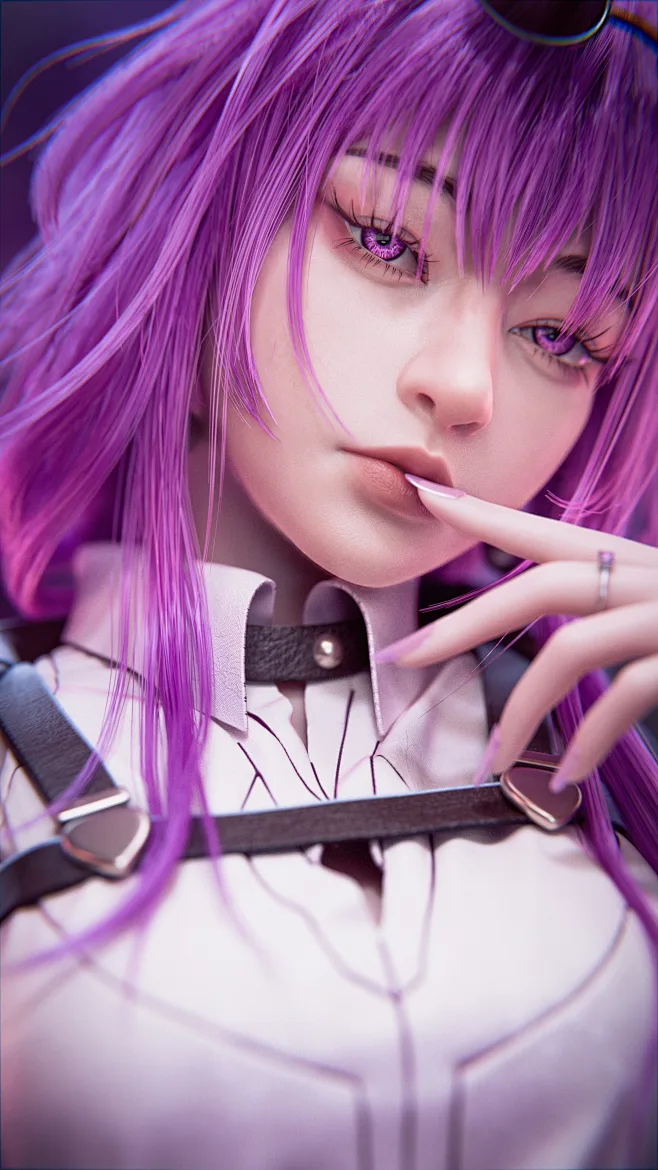 [Blender]星穹铁道卡芙卡3D速涂-原创3D角色/装备-3D原创作品,Blender,微元素 - Blender,角色参考,角色赏析,3D角色,原创角色 - Element3ds.com ...