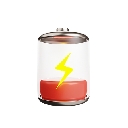 Battery Low 3D Illustration
