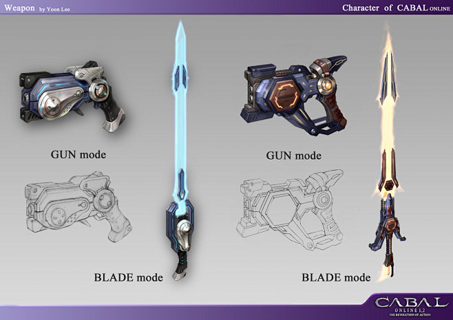 Concept Art of CABAL ONLINE 1,2_Ver.2, Yoon LEE : Monster, NPC, Weapon ...