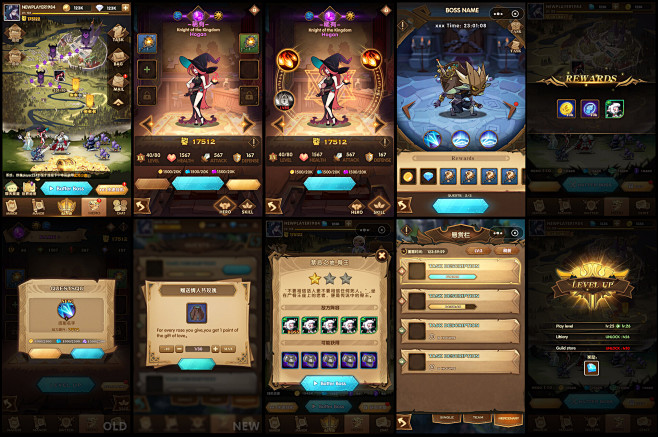 AFK UI UE IXD, Leon Lee : 去lilith后参与的第一个项目，有幸定了一套AFK的游戏UI风格 和界面交互动画的制作 ...