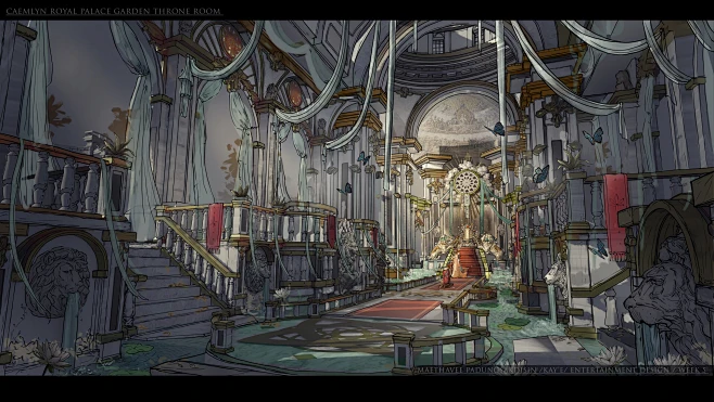 Garden Throne Room : Wheel of Time, Maethavee.Kay'E : Royal garden ...