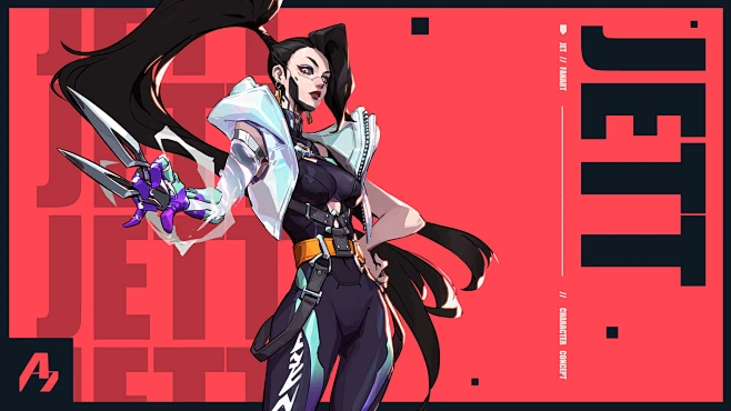 JETT 角色概念 FANART-花瓣网