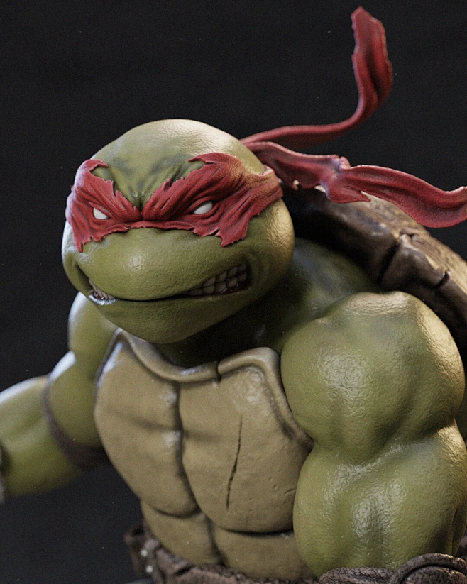 Raphael TMNT Statue-花瓣网