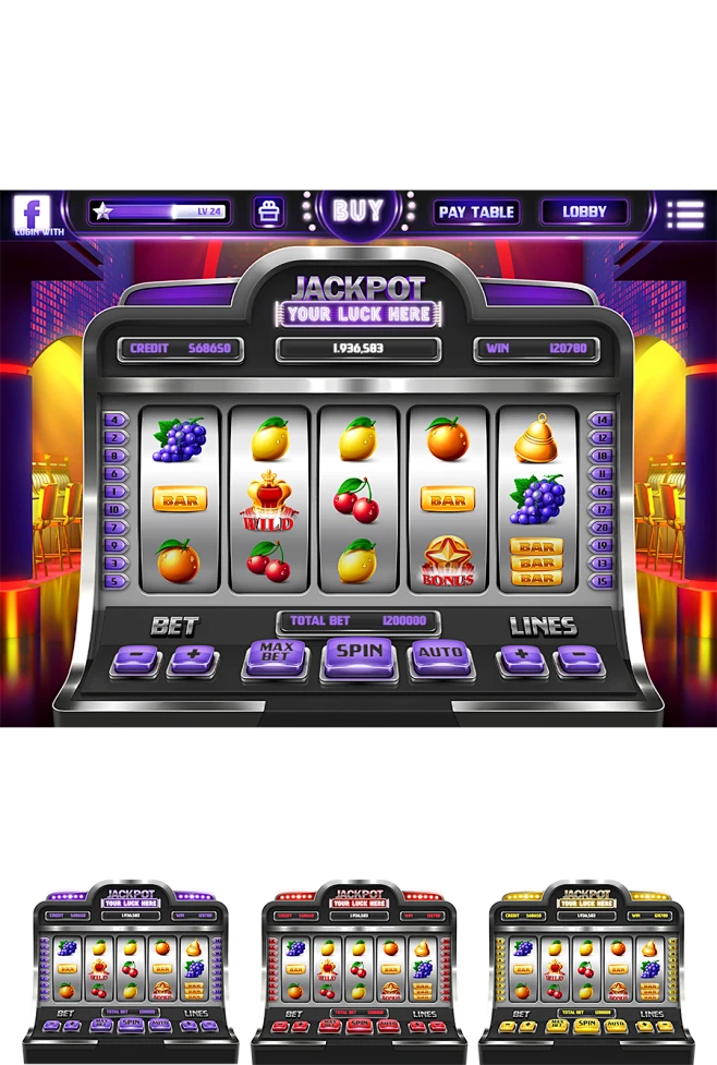 Image may contain: slot machine and screenshot-花瓣网