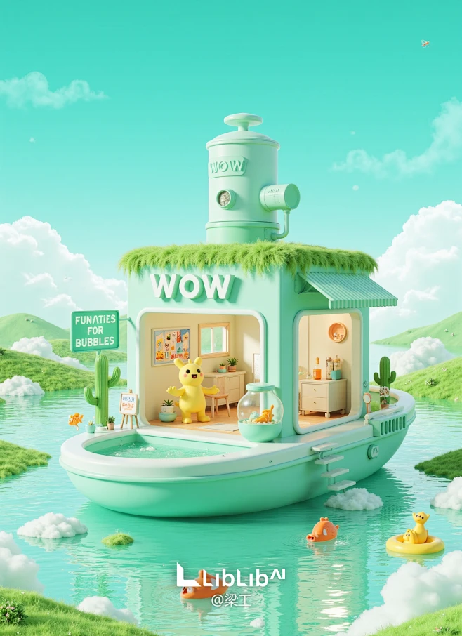 【万能】Flux_电商场景/运营视觉主KV-LoRA-梁工-LiblibAI-花瓣网